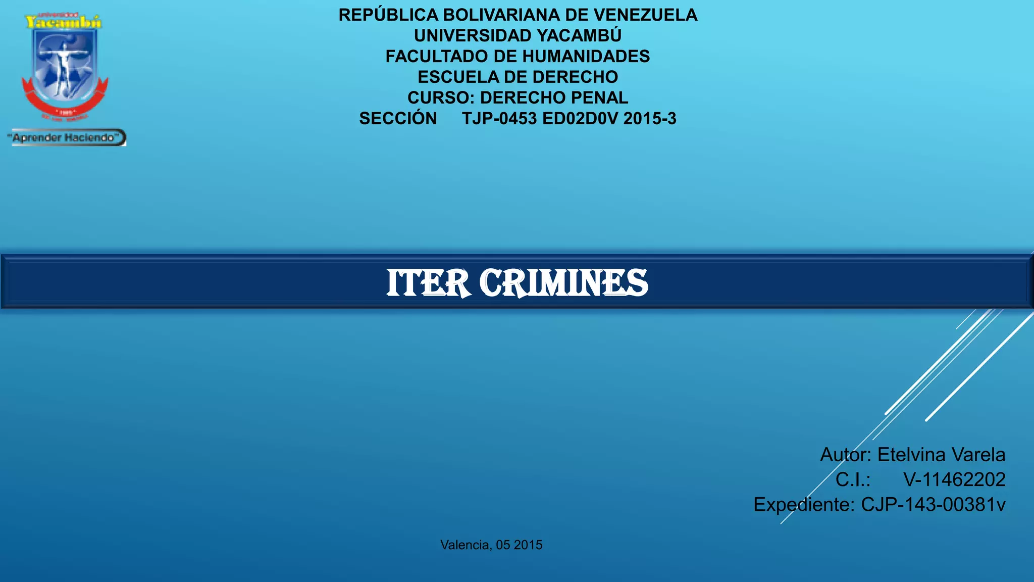 Iter criminis | PPT