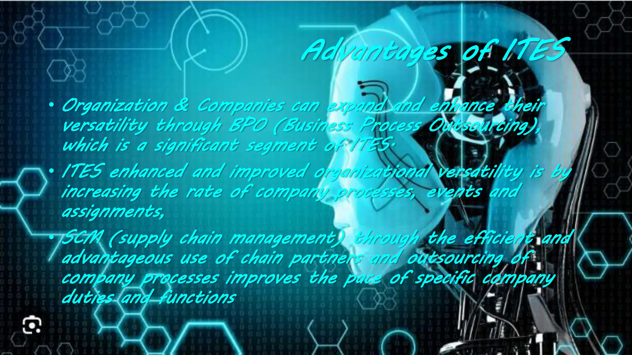 ITeS.pptx for school project with easy definition | PPTX