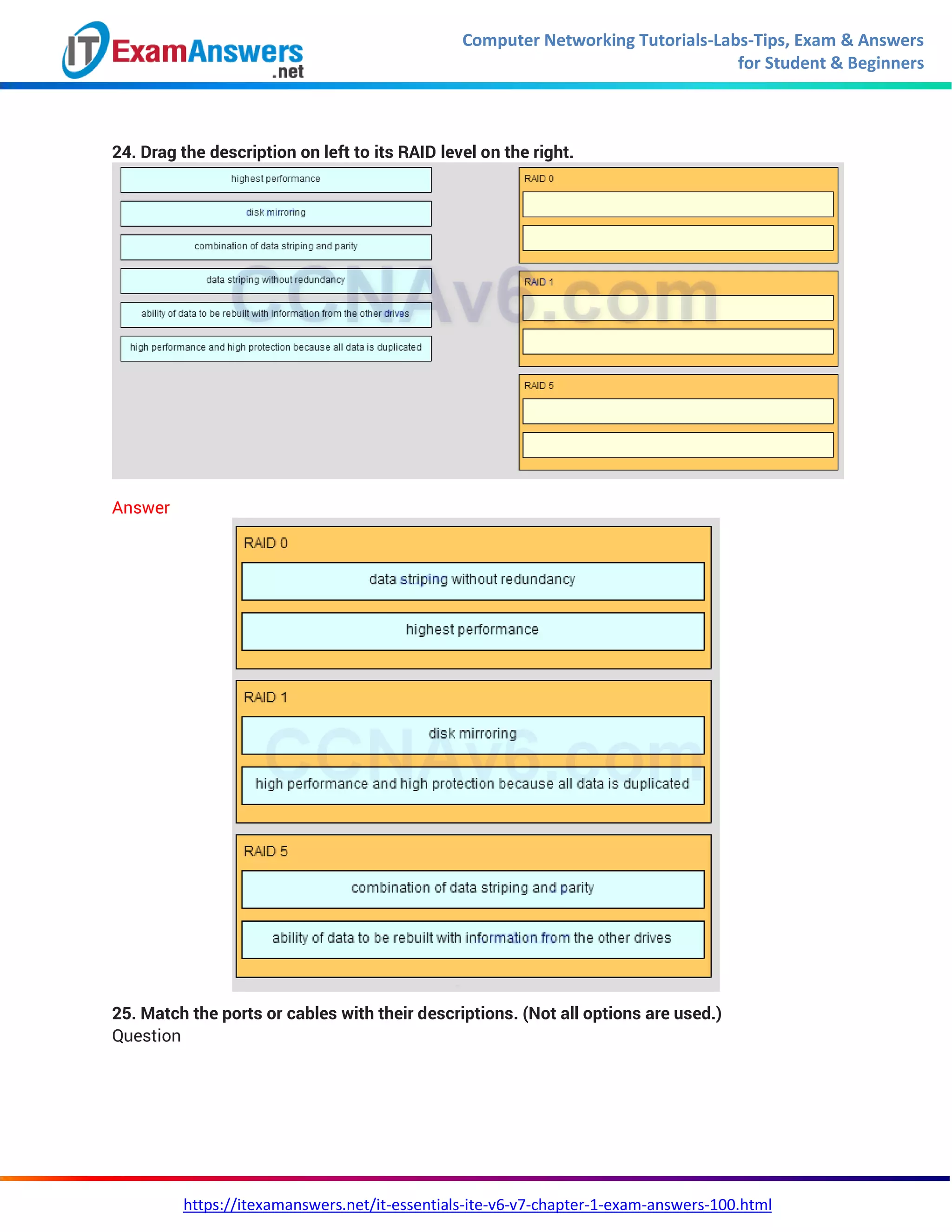 IT Essentials (Version 7.0) - ITE Chapter 1 Exam Answers | PDF