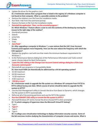 IT Essentials (Version 7.0) - ITE Chapter 5 Exam Answers | PDF