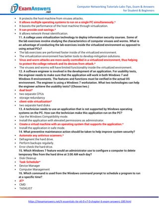 IT Essentials (Version 7.0) - ITE Chapter 6 Exam Answers | PDF