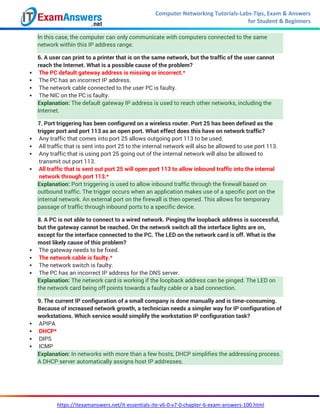 IT Essentials (Version 7.0) - ITE Chapter 6 Exam Answers | PDF