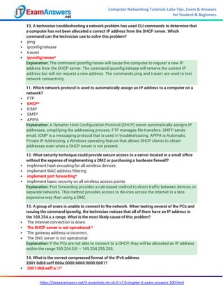 IT Essentials (Version 7.0) - ITE Chapter 6 Exam Answers | PDF
