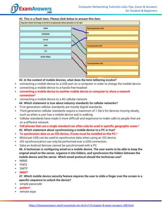 IT Essentials (Version 7.0) - ITE Chapter 8 Exam Answers | PDF