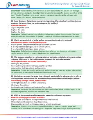 IT Essentials (Version 7.0) - ITE Chapter 8 Exam Answers | PDF