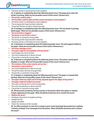 IT Essentials (Version 7.0) - ITE Chapter 8 Exam Answers | PDF