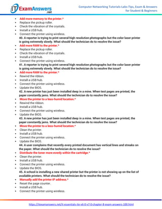 IT Essentials (Version 7.0) - ITE Chapter 8 Exam Answers | PDF