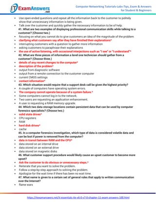 IT Essentials (Version 7.0) - ITE Chapter 11 Exam Answers | PDF