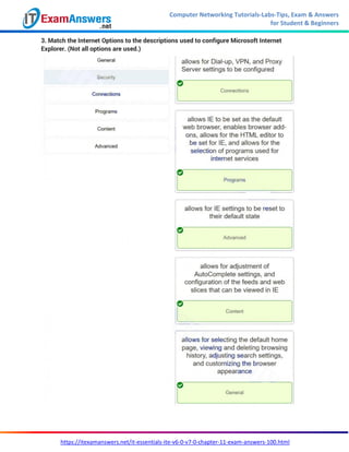 IT Essentials (Version 7.0) - ITE Chapter 11 Exam Answers | PDF