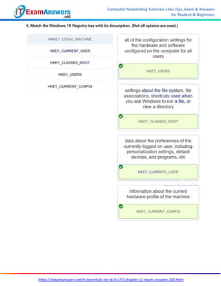 IT Essentials (Version 7.0) - ITE Chapter 11 Exam Answers | PDF