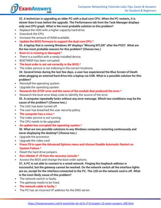 IT Essentials (Version 7.0) - ITE Chapter 12 Exam Answers | PDF