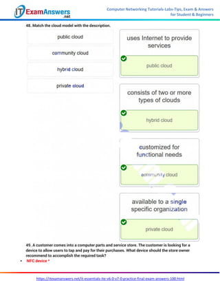 IT Essentials (Version 7.0) - ITE Practice Final Exam Answers | PDF