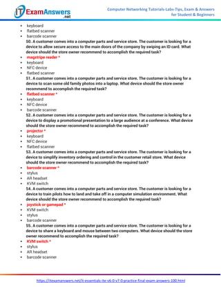 IT Essentials (Version 7.0) - ITE Practice Final Exam Answers | PDF