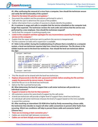 IT Essentials (Version 7.0) - ITE Practice Final Exam Answers | PDF