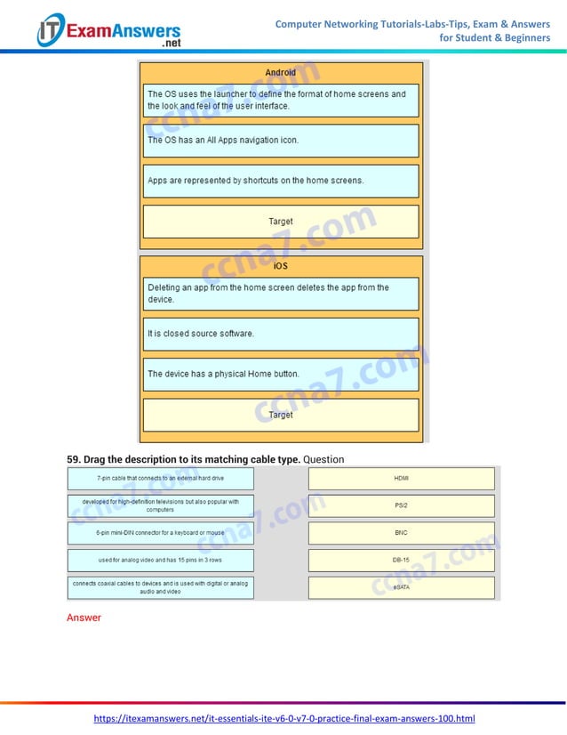 IT Essentials (Version 7.0) - ITE Practice Final Exam Answers | PDF