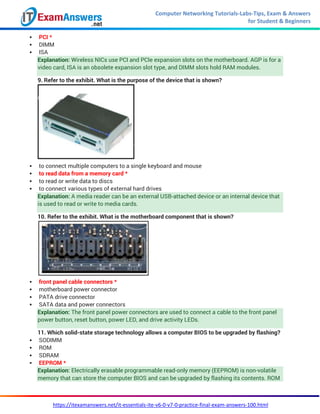 IT Essentials (Version 7.0) - ITE Practice Final Exam Answers | PDF