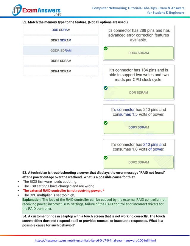IT Essentials (Version 7.0) - ITE Final Exam Answers | PDF | Operating Systems | Computer ...