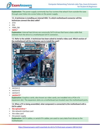 IT Essentials (Version 7.0) - ITE Final Exam Answers | PDF