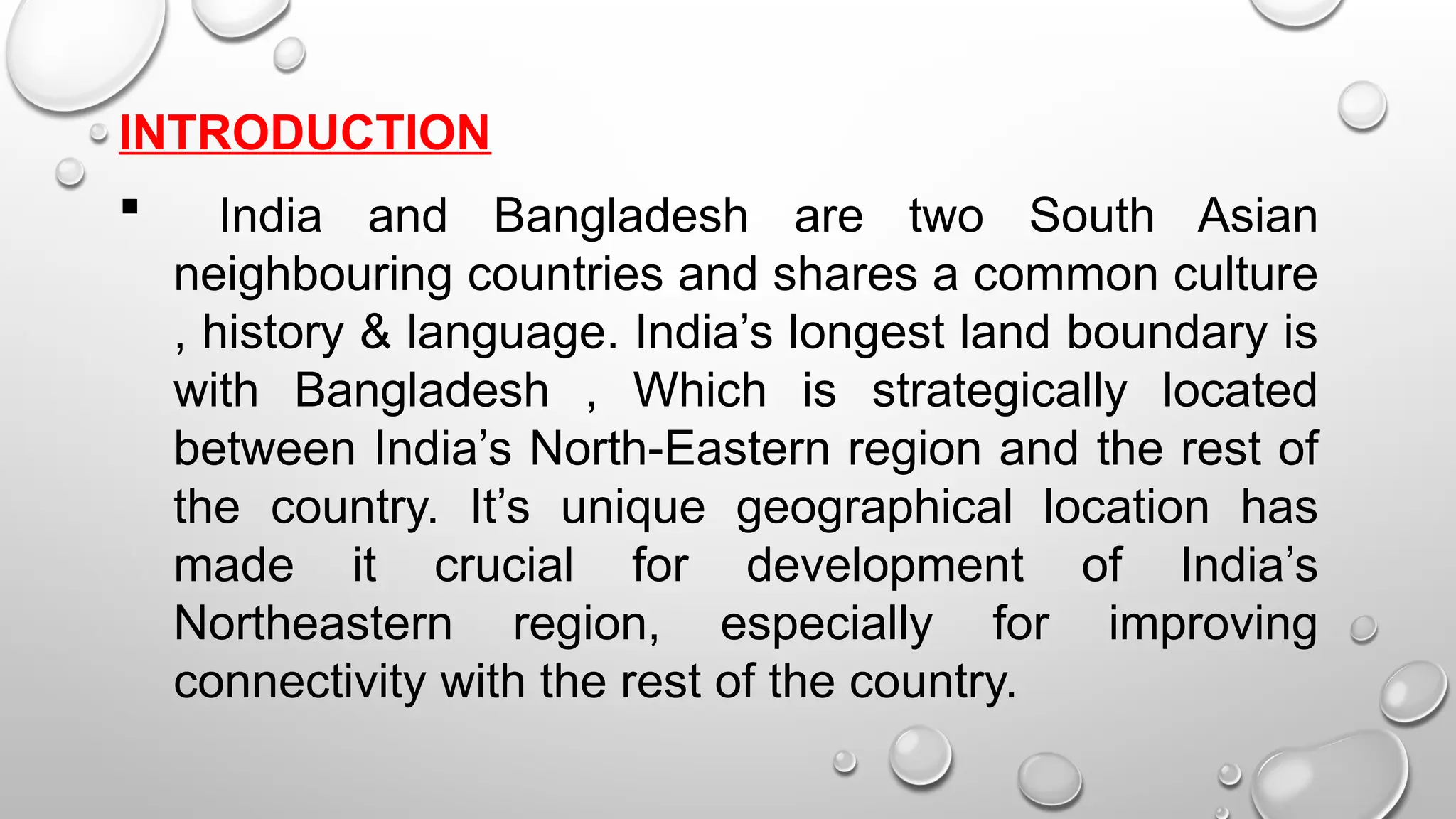 india's relationsip with bangladesh present status | PPTX
