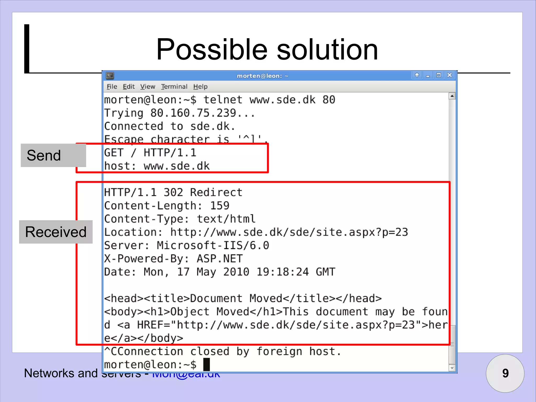 ITET1 Routing Application layer.odp