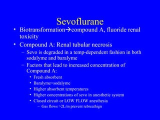 ITE target review volatile anesthetics | PPT
