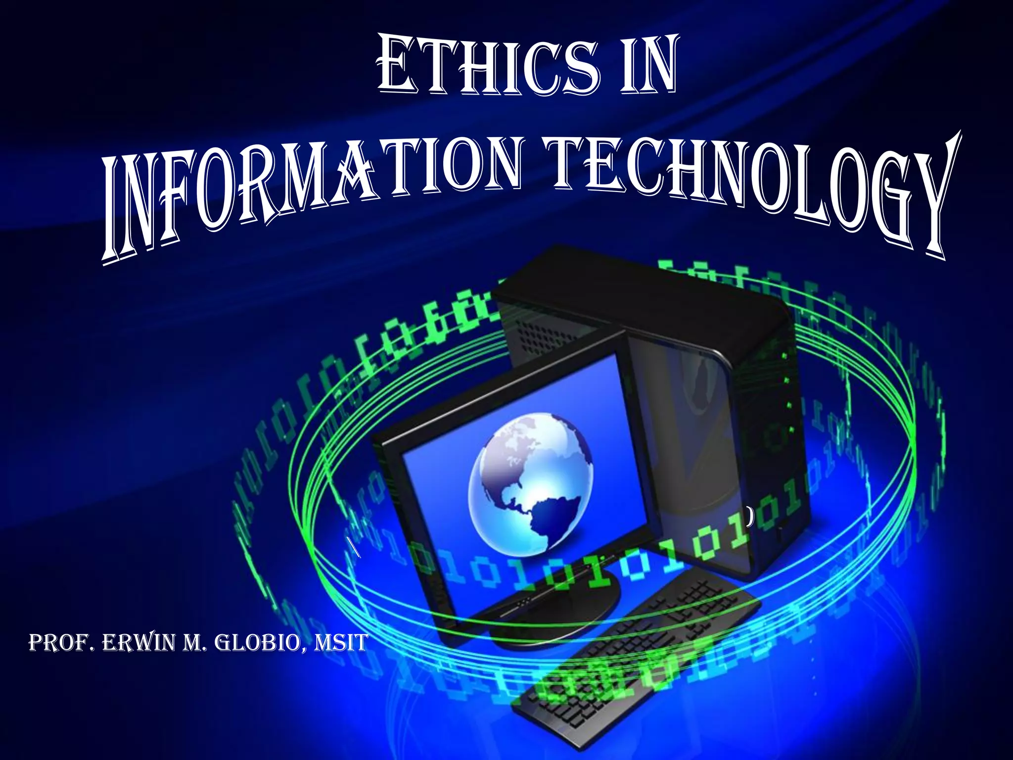 Ethics for IT Professionals | PDF