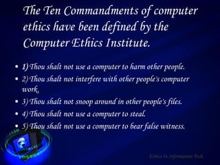 Ethics for IT Professionals | PDF