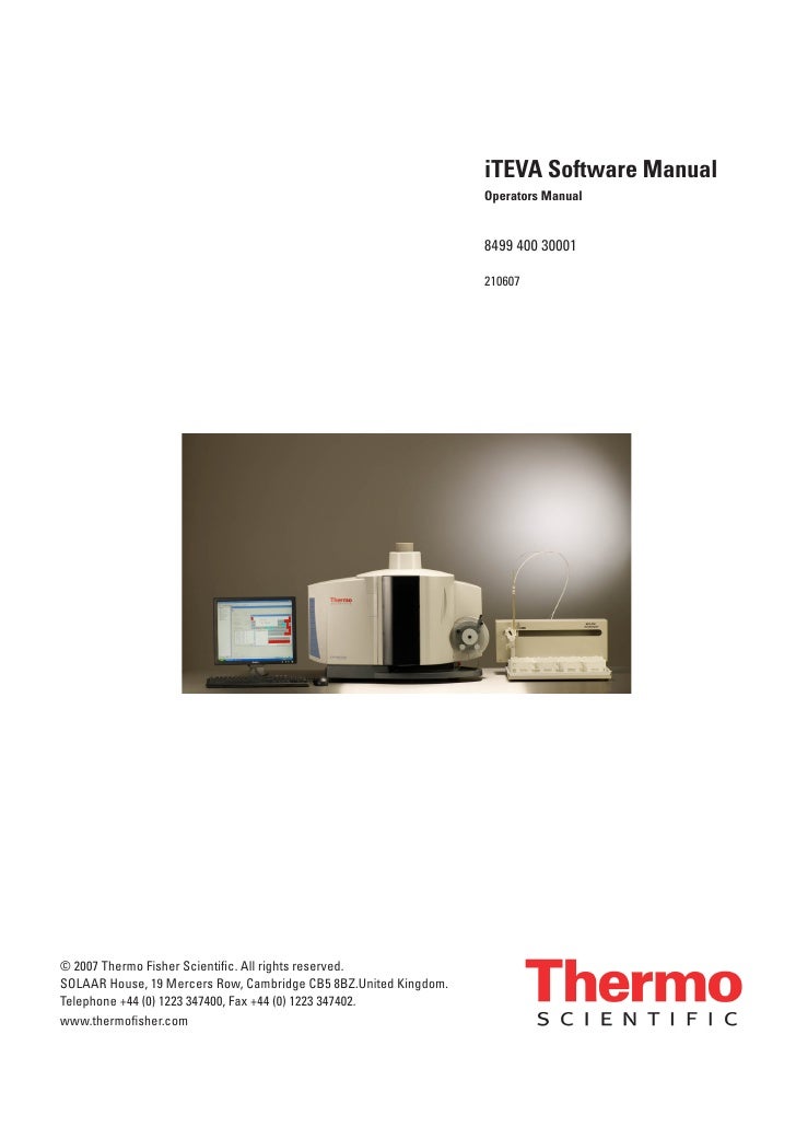 I teva software manual operators manual | PDF | Databases | Computer Software and Applications