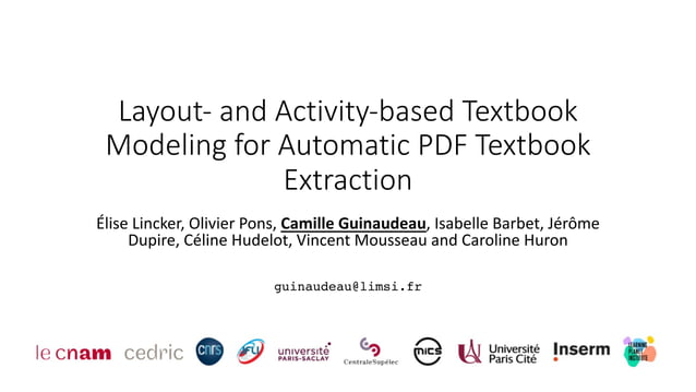 Layout- and Activity-based Textbook Modeling for Automatic PDF Textbook Extraction | PDF | Web ...