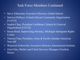 City of Detroit Immigration Task Force | PPT