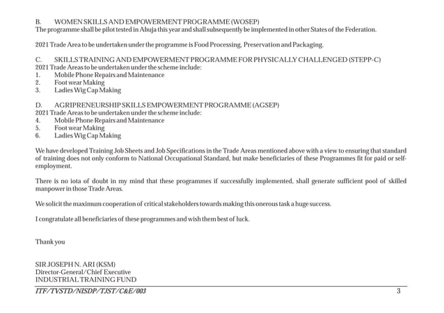 ITF Catering Technical Training Sheet.pdf | Vocational Training | Careers
