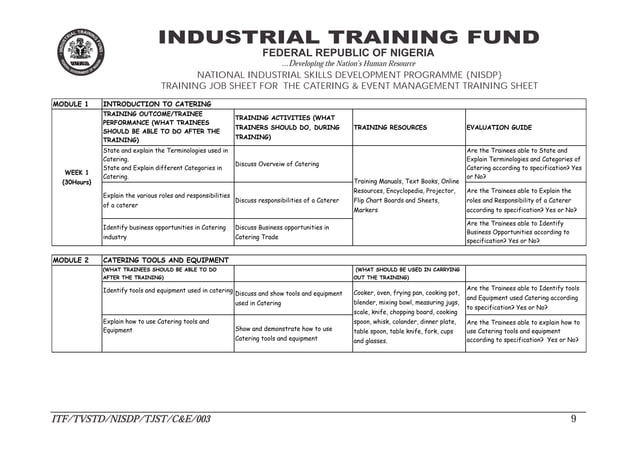ITF Catering Technical Training Sheet.pdf