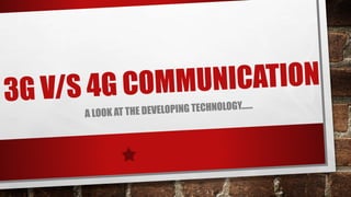 3G V/S 4G | PPTX