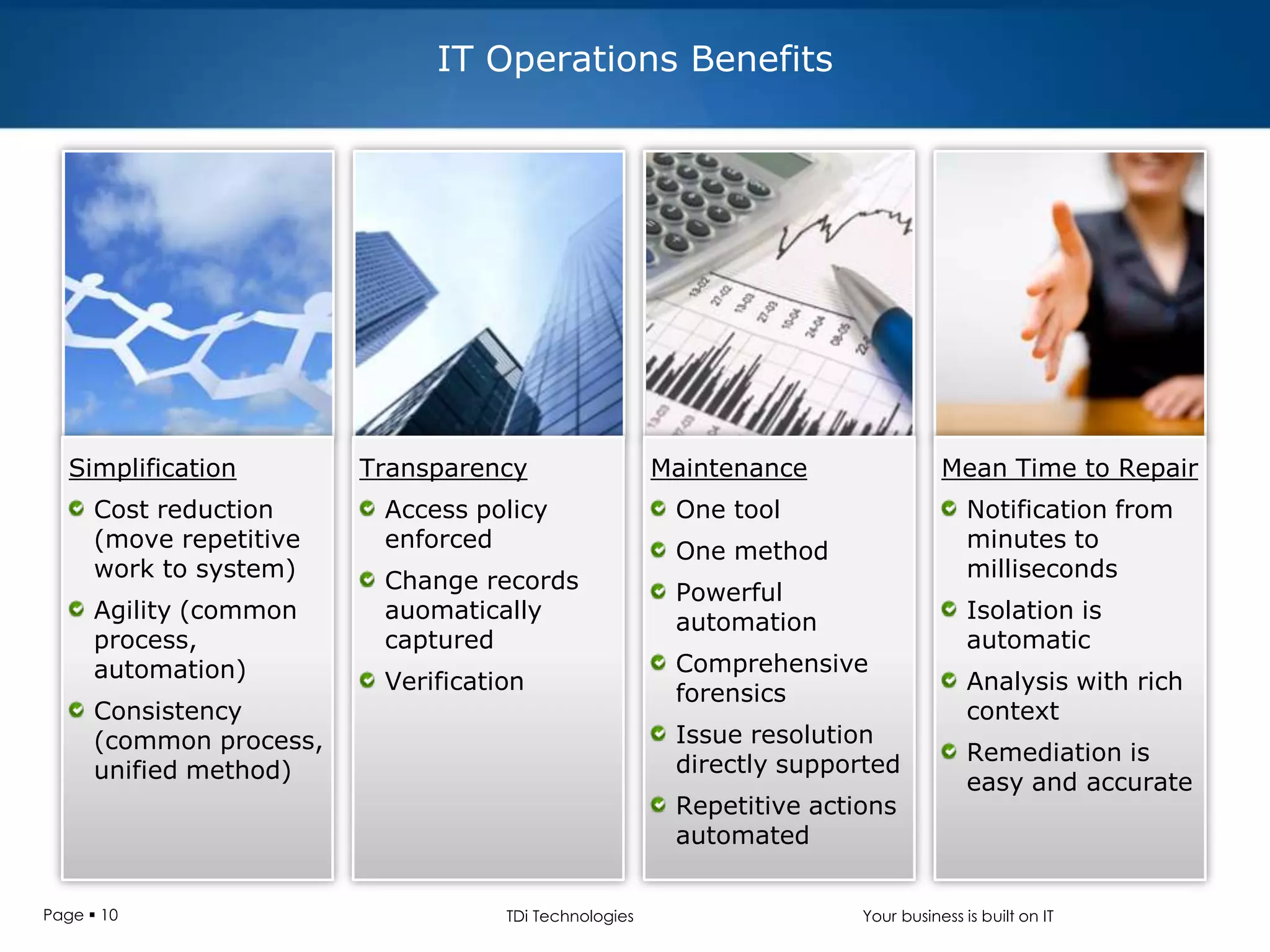 TDi Technologies - IT Foundation Management (IT Operations) | PPT