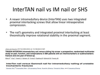 Intertrochanteric fracture management | PPTX
