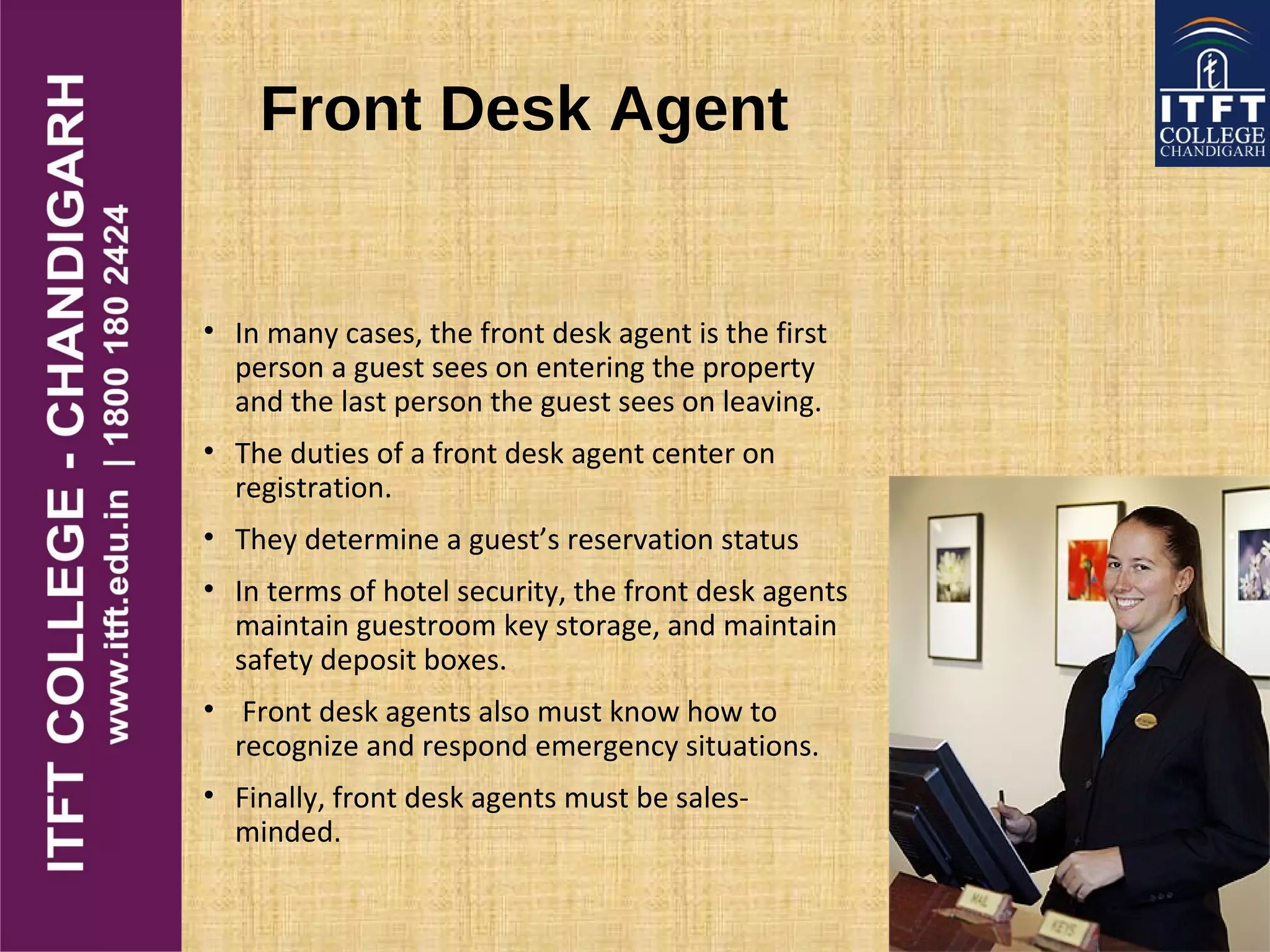 ITFT - front office introduction | PPT