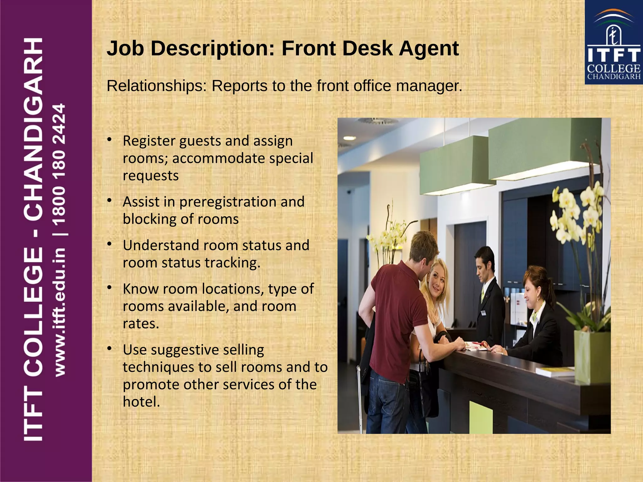 ITFT - front office introduction | PPT