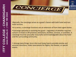 ITFT - front office introduction | PPT