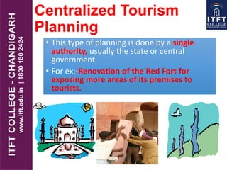 ITFT -Types Of Tourism Planning | PDF