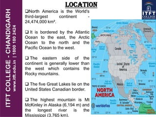 ITFT- america physical Features | PPT