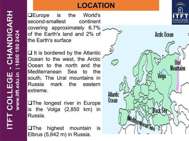 ITFT- europe physical features.. | PPT