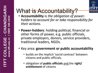 Itft social accountability | PPTX