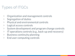 IT General Controls | PPTX