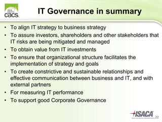 IT Governance - OpenThinking Day | PPT