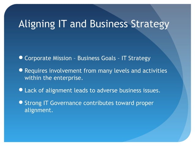 It governance | PPT | IT and Internet Support | Internet