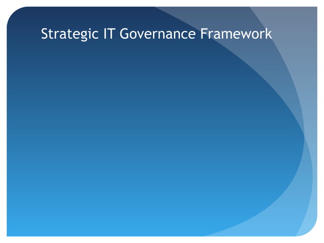 It governance | PPT | IT and Internet Support | Internet
