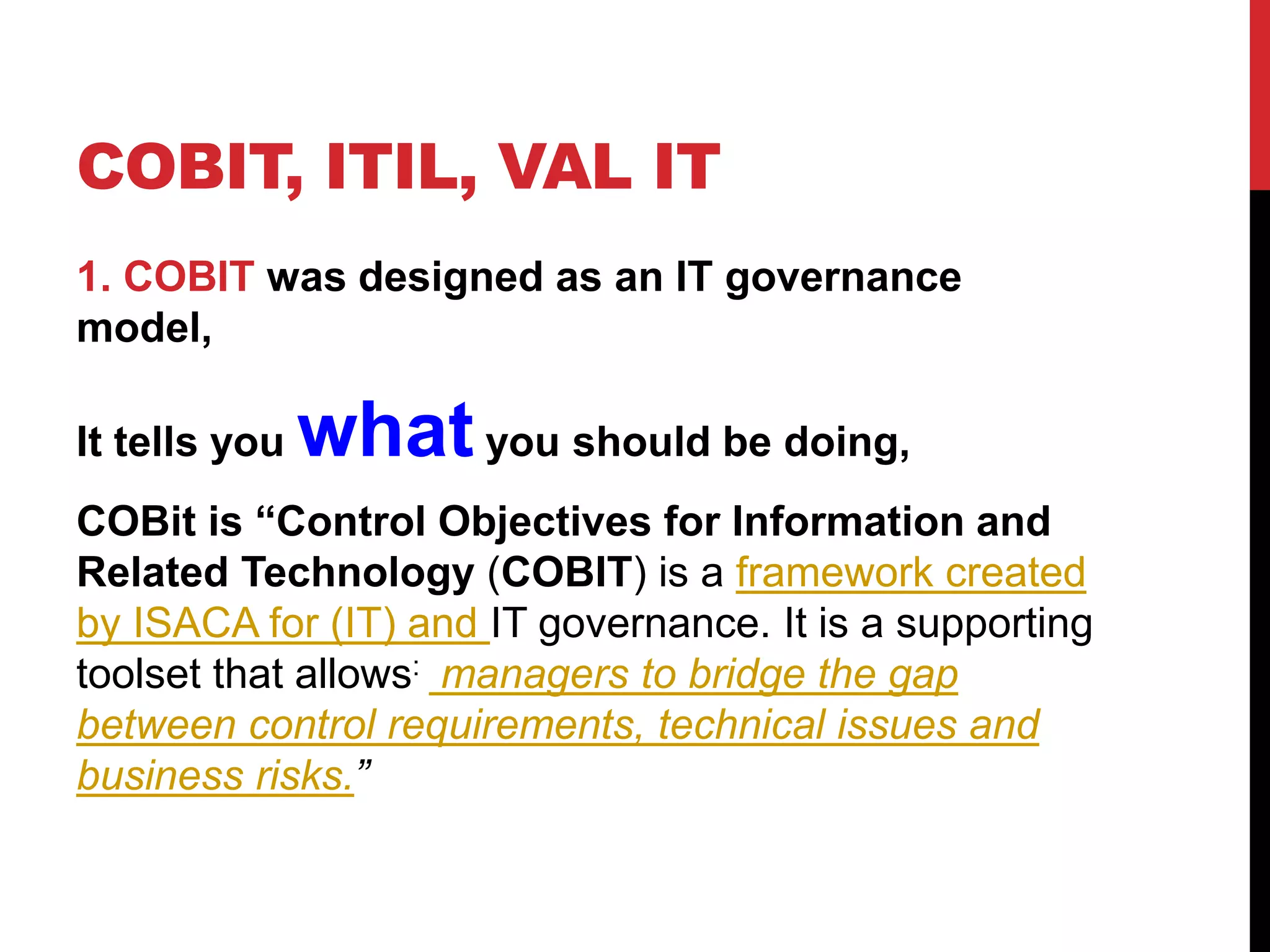 IT Governance Framework | PPTX