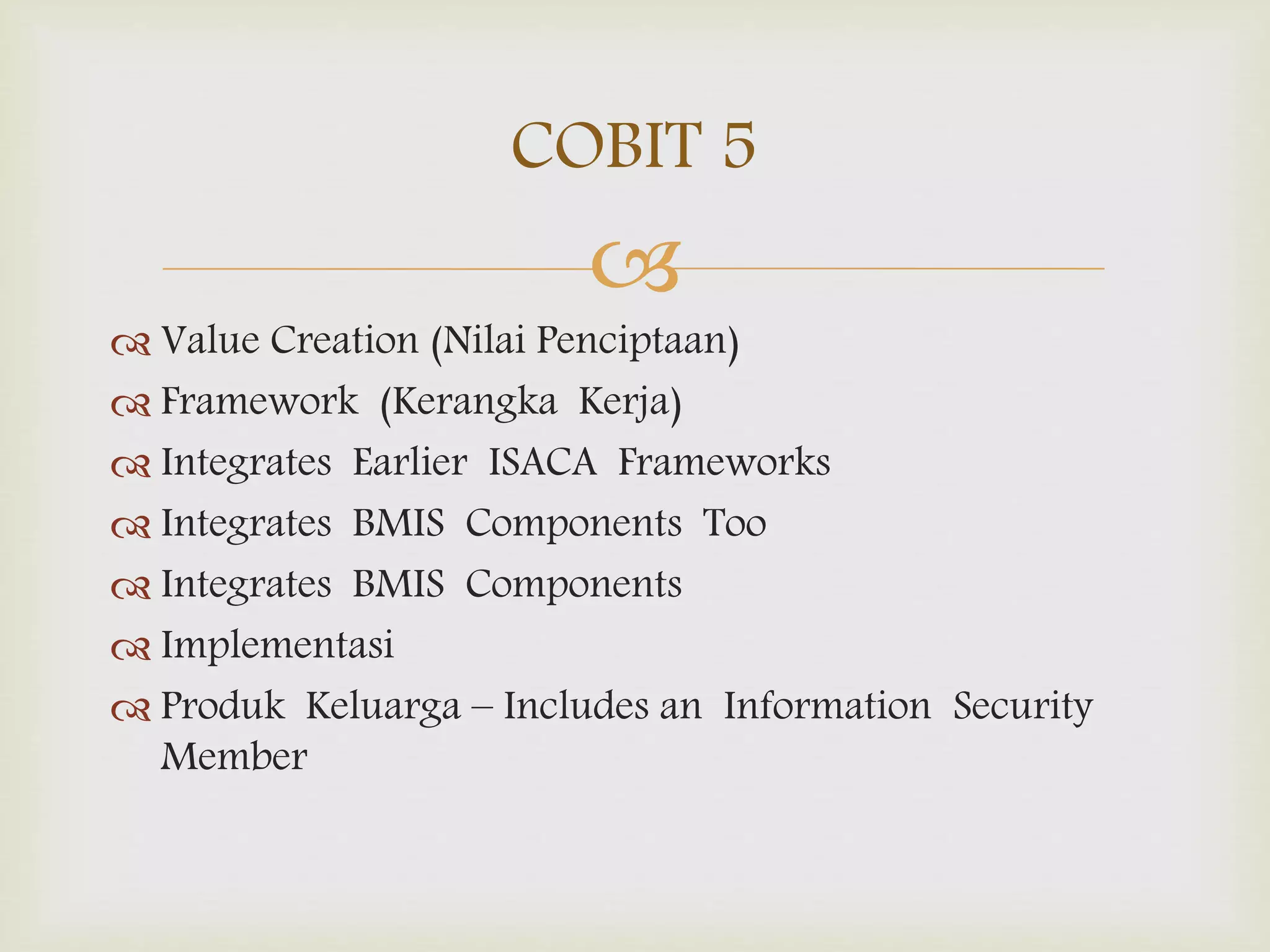 IT Governance Cobit | PPTX