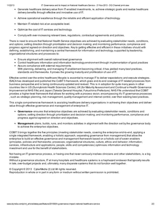 IT governance and its impact on National Healthcare Service | PDF