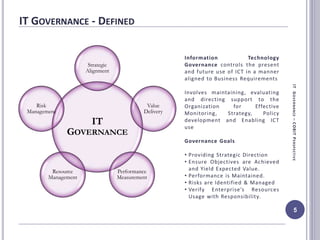 IT Governance - COBIT Perspective | PPSX | IT and Internet Support ...